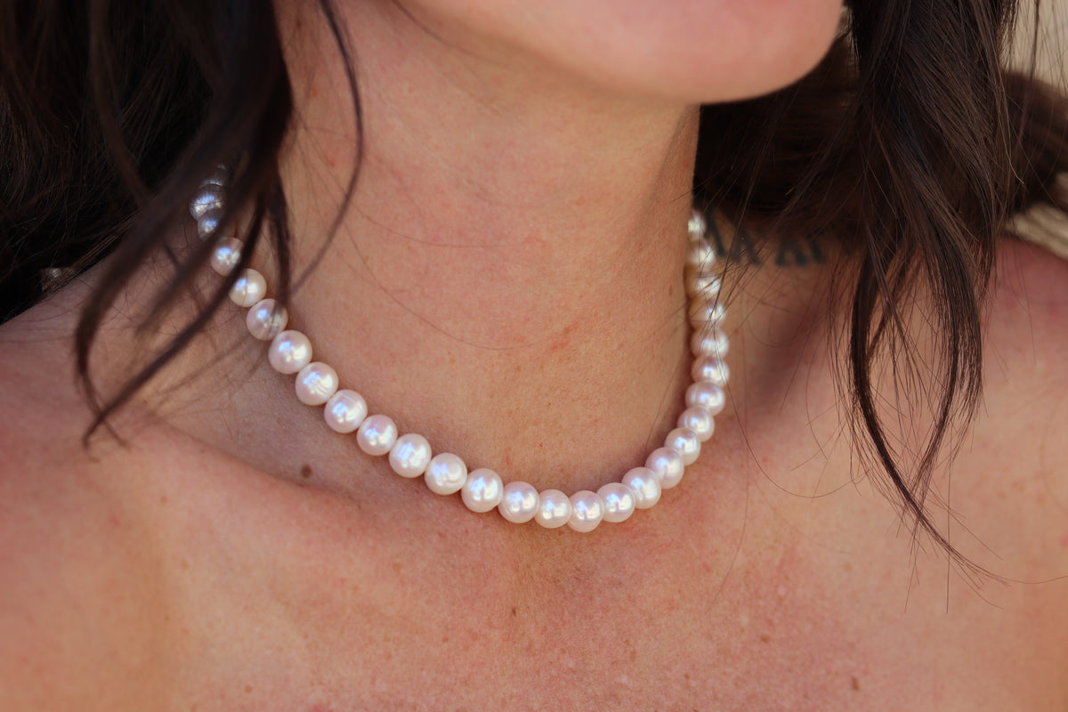 Large Round Pearl Necklace – ROOTSSEA
